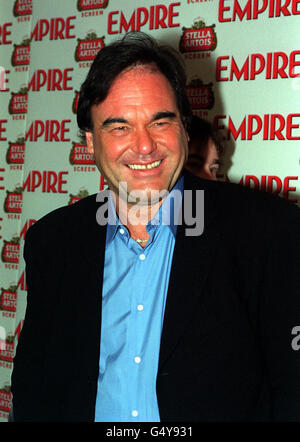 American Film Director Oliver Stone gestures as he addresses the ...