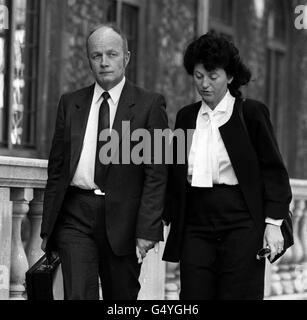 Captain David Lewry and his wife Patricia in the garden of their home ...