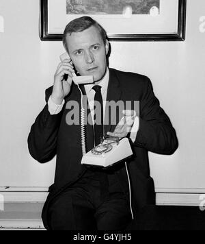 Tony Wedgwood Benn, the Postmaster General of the United Kingdom, in ...