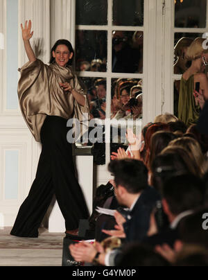 Designer Maria Grachvogel after her show at Harrods, during London ...