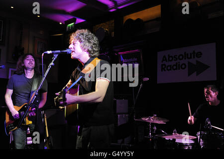 Lead singer of Cast, John Power with other band members, attending the ...