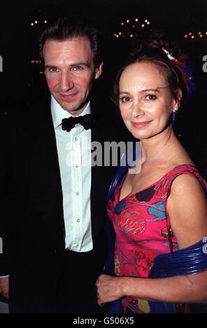 Actor Ralph Fiennes and his partner Francesca Annis arrive for the ...