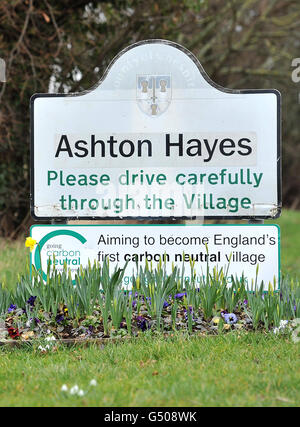 The village of Ashton Hayes in Cheshire is hoping to become the first ...