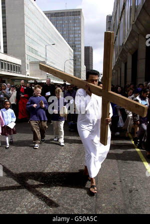 Good Friday Silent procession in Oaxaca de Juarez, Mexico in front of ...
