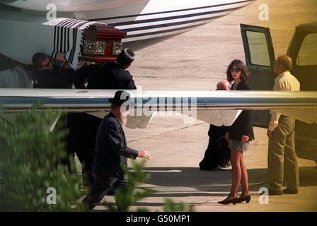 Ghislaine Maxwell, daughter of Robert Maxwell, at Jerusalem Airport ...