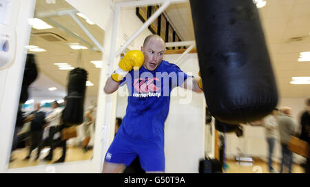 Boxing - Matthew Hatton Work Out - Hatton Health and Fitness Stock ...
