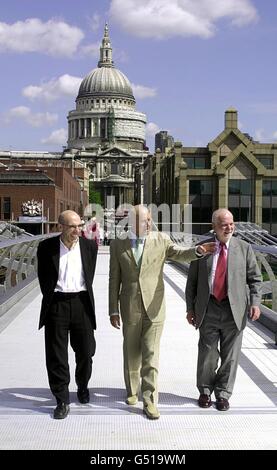 The design team of the Millennium Bridge (L-R) Tony Fitzpatrick, Arup ...
