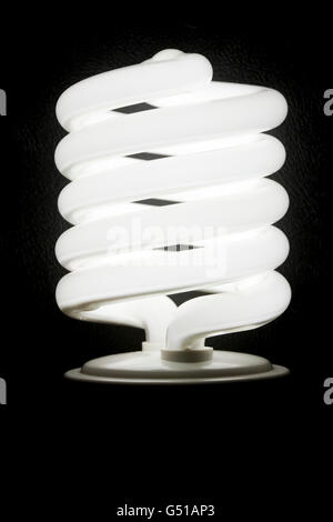 A lamp bulb and a fluorescent tungsten spiral showing the presence of ...