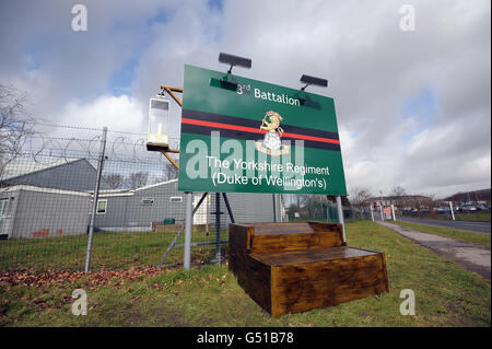 General view of 3rd Battalion The Yorkshire Regiment's barracks in ...