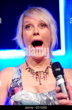 Soccer AM presenter Helen Chamberlain poses for photographers during ...