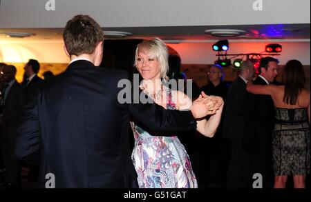 Soccer AM presenter Helen Chamberlain dons Triumph England soccer bra ...