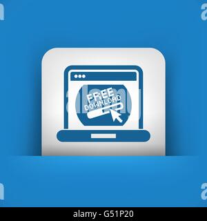 illustration of free download website pag Stock Vector Image & Art - Alamy