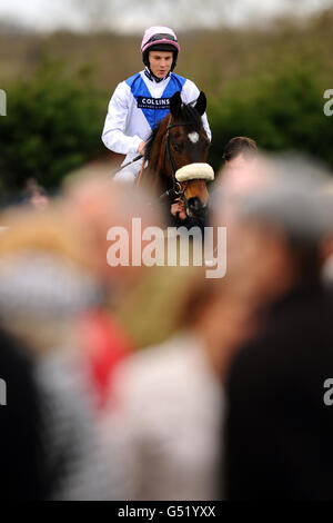 Jockey James Reveley on Night in Milan prior to the Weatherbys ...