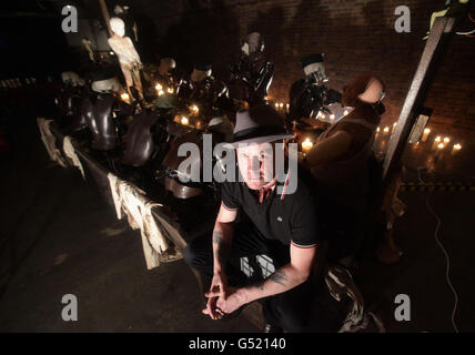 An art installation by Giles Walker entitled 'Last Supper' - a fully ...