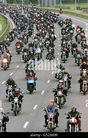 Hundreds of Hell's Angels, who were follower's of the founder member ...
