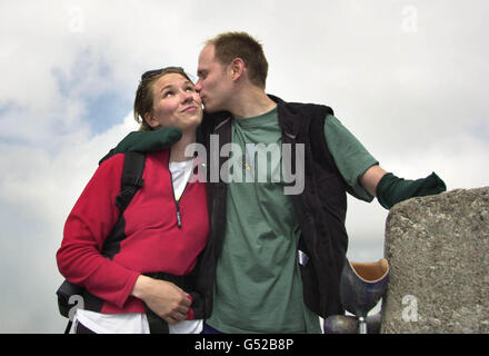 Jamie Andrew charity climb Stock Photo - Alamy