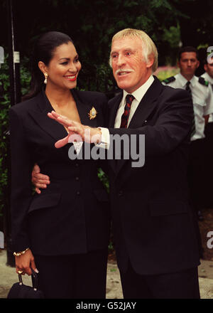 Bruce Forsyth and wife Winelia arriving Stock Photo - Alamy