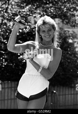 Newly crowned Miss United Kingdom, Kim Ashfield, 21, from Clywd, Wales ...