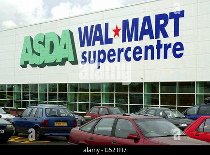 Asda, Walmart, superstore sign on a UK supermarket Stock Photo - Alamy