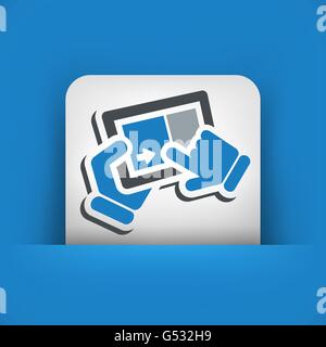 Slide touch screen Stock Vector Image & Art - Alamy