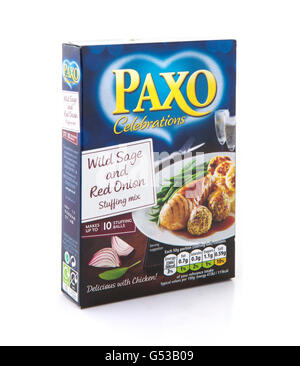 A Packet Of Paxo Sage And Onion Stuffing Mix Stock Photo - Alamy