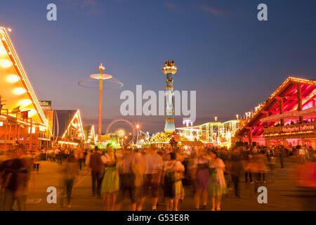 Beer hall at the Stuttgart Beer Festival, Cannstatter Wasen, Stuttgart ...