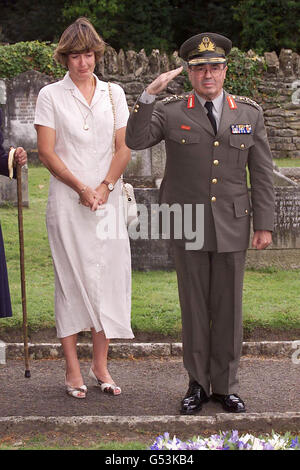 Heather Saunders, the widow of Brigadier Stephen Saunders, murdered in Athens by terrorists on 8 ...