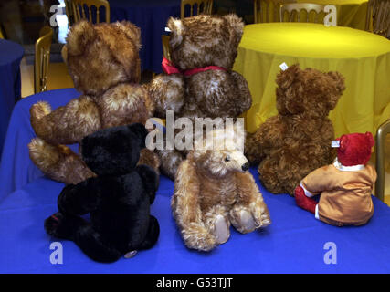 Steiff teddy bears display in a store, UK Stock Photo - Alamy