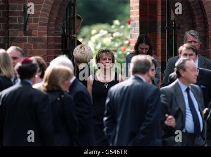 TV presenter Esther Rantzen at the funeral of her husband, broadcaster ...