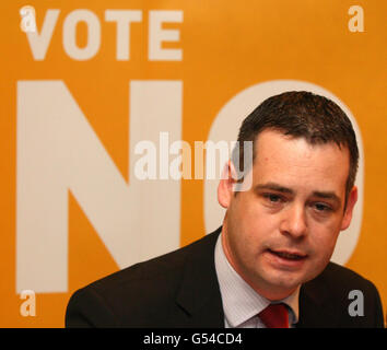 Sinn Fein TD Pearse Doherty speaking to media at Leinster House in ...
