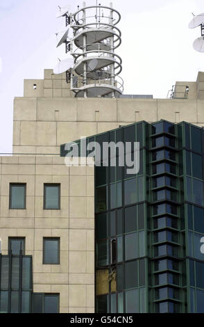 The headquarters of MI6 after it was rocked by a blast last night. Anti ...