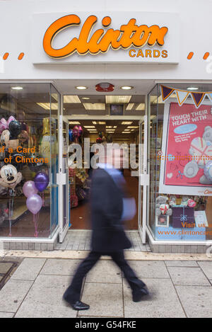 A general view of a branch of Clinton Cards in Aylesbury ...