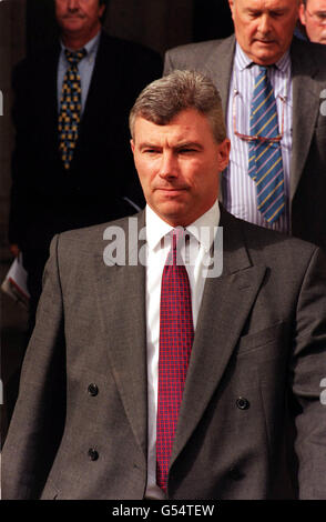 Stephen Clark (centre), husband of solicitor Sally Clark, and Frank ...