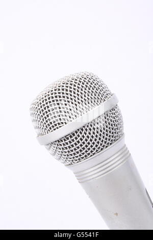 Silver Studio Mic Stock Photo - Alamy