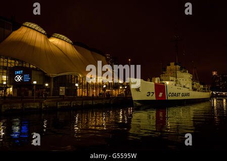 USCGC Taney, Coast Guard cutter now maritime museum ship, Inner Harbor ...