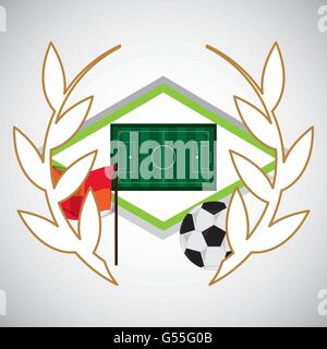 Soccer design. Football icon. Colorfull illustration, vector gra Stock ...