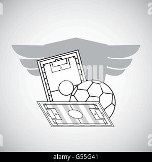 Soccer design. Football icon. Colorfull illustration, vector gra Stock ...
