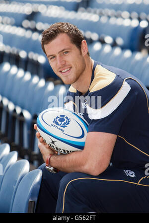Tim Visser during the Squad Annoucenement at Murrayfield Stadium ...