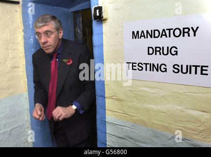 Straw prison drug testing Stock Photo - Alamy