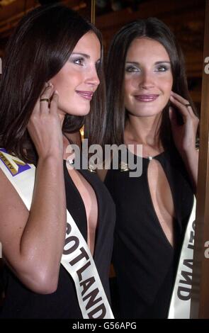 Scottish Miss World entrant 19 year old Michelle Watson, posing for ...