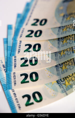 Twenty Euro banknotes Stock Photo - Alamy