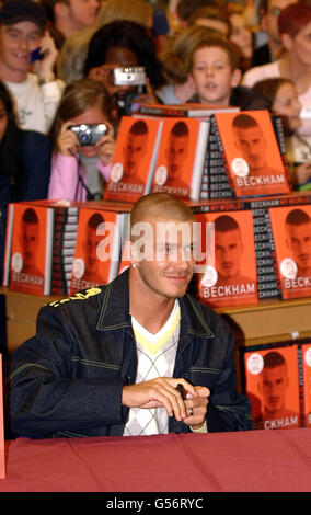 DAVID BECKHAM AT WH. SMITH BOOK STORE, TRAFFORD CENTRE DURING BOOK ...