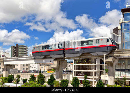 The monorail in Naha City, Okinawa, Japan - connecting the airport ...
