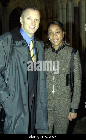 Middle distance runner Diane Modahl and her husband Vicente arrive at ...