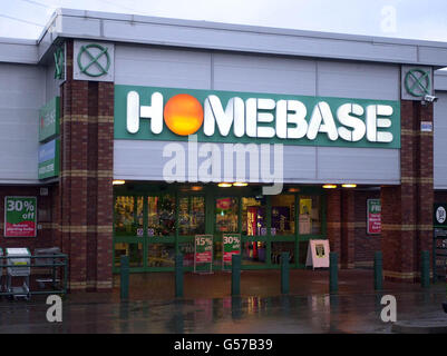 Homebase sign on a Homebase DIY Supersore in Harlow Essex UK Stock ...
