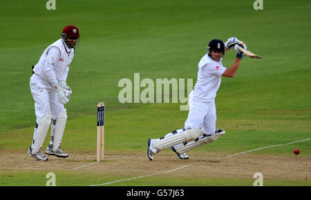 Denesh Ramdin of the West Indies plays a shot during the ICC Cricket ...