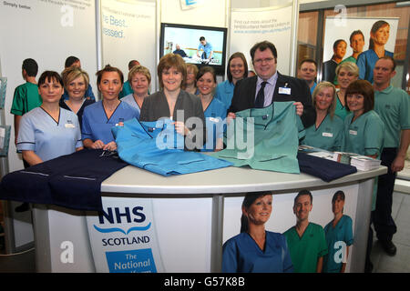 New NHS Scotland uniforms Stock Photo - Alamy