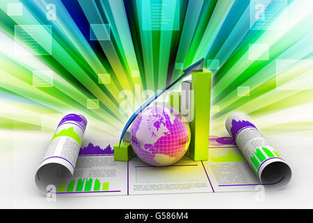 Business growth graph Stock Photo - Alamy