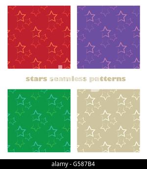 vintage star seamless pattern Stock Vector Image & Art - Alamy