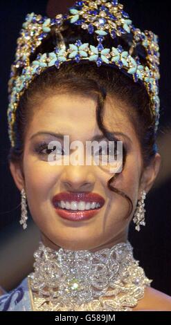 Miss World 2000 winner, Miss India, Prianka Chopra, 18, during the Miss ...